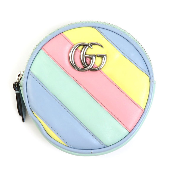 Gucci | Bags | Gucci Coin Case Key Gg Marmont Leathermetal ...